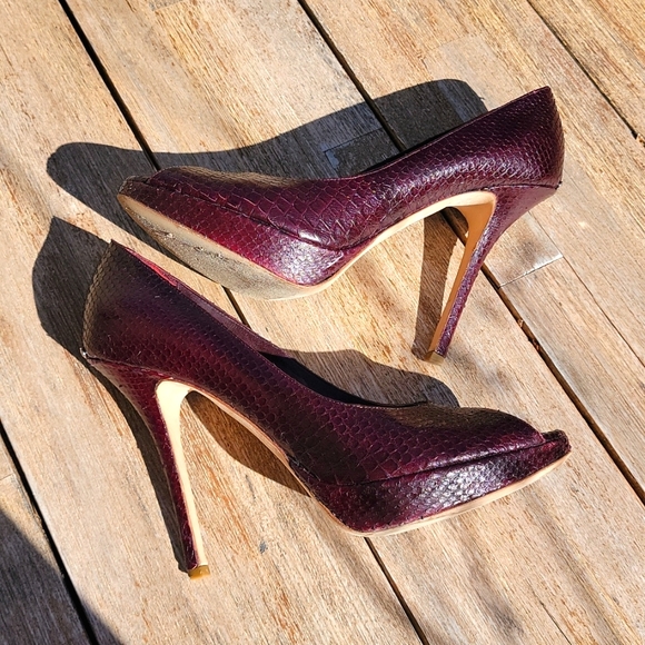 Dior | Shoes | Christian Dior Miss Dior Snake Skin Pumps Size 385 ...